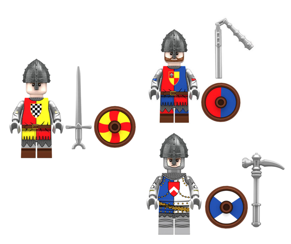 Medieval Soldiers Set Custom Minifigures – Minifigure Bricks