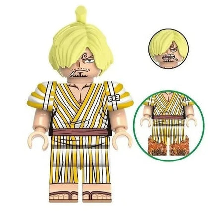 Vinsmoke Sanji Custom One Piece Anime Minifigure – Minifigure Bricks