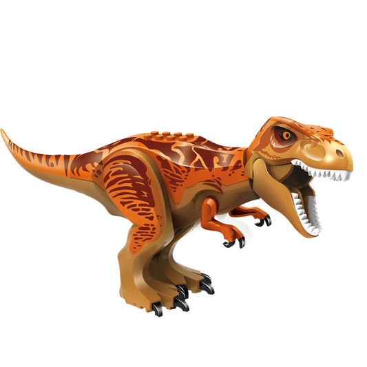 Orange T. Rex Custom Dinosaur Large Minifigure – Minifigure Bricks