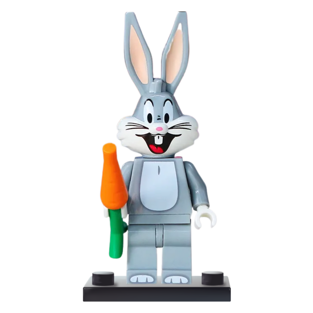 Bugs Bunny Custom Looney Tunes Cartoon Minifigure – Minifigure Bricks