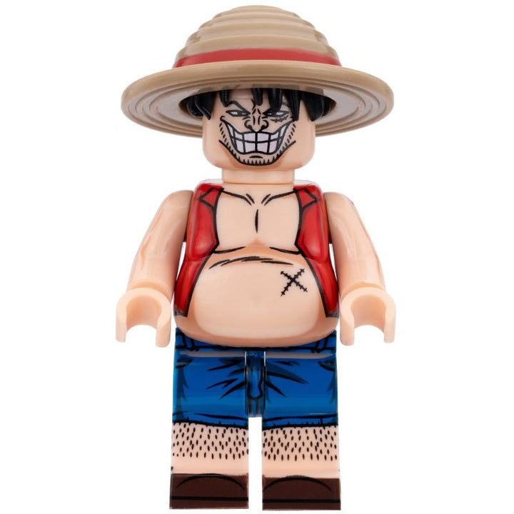 Demalo Black (Fat Monkey D. Luffy) Custom One Piece Anime Minifigure ...