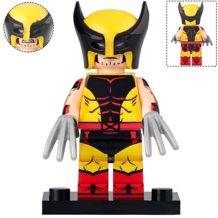 Wolverine (X-Men) Custom Marvel Superhero Minifigure – Minifigure Bricks