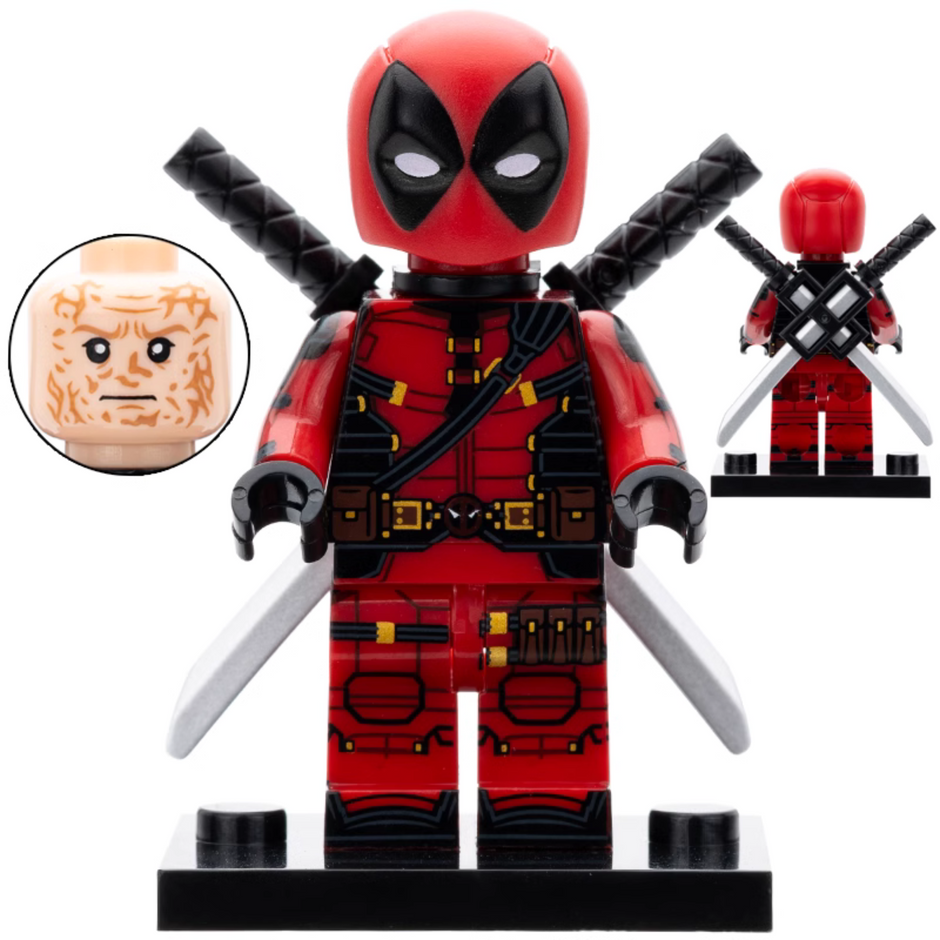 Deadpool Custom Marvel Superhero Minifigure – Minifigure Bricks