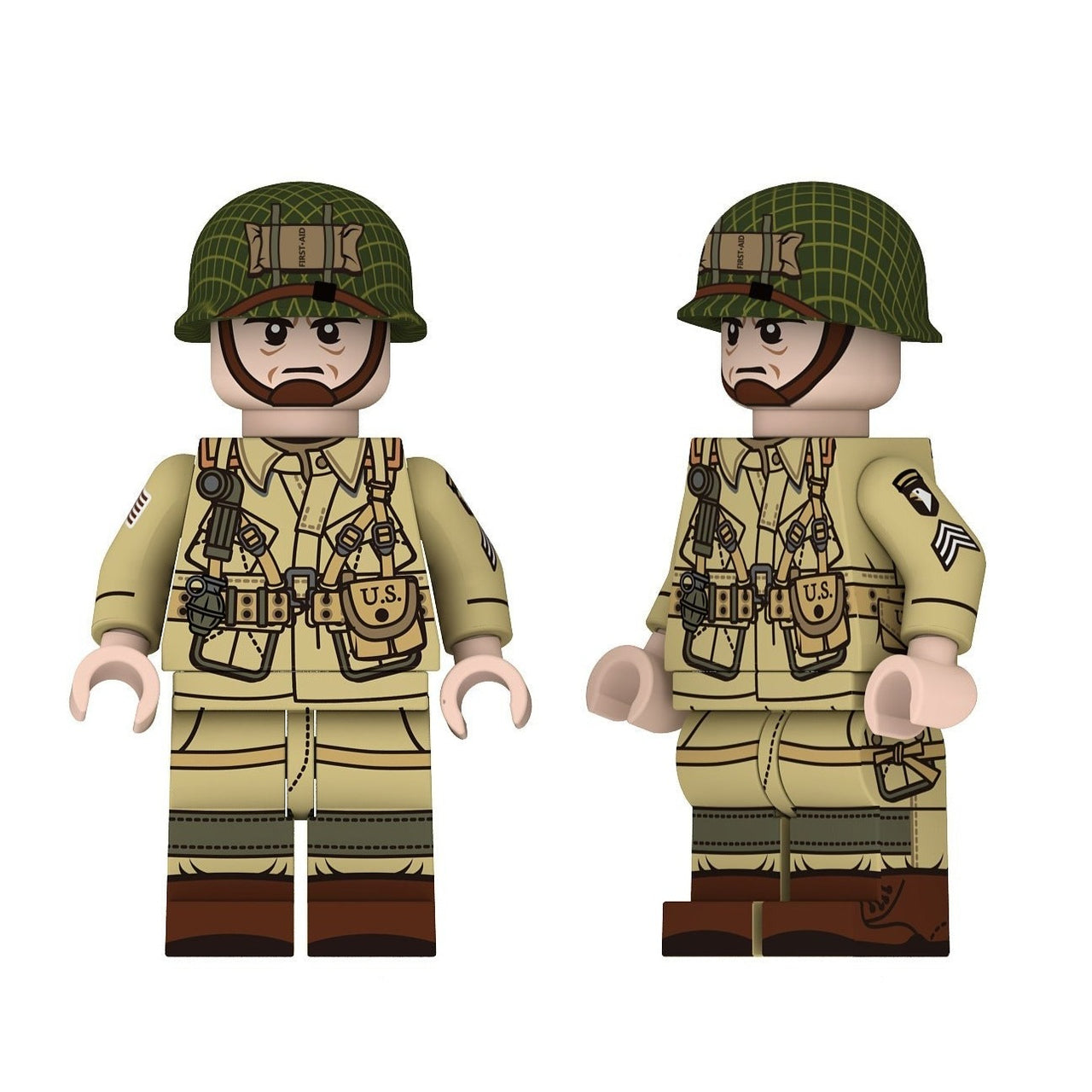101st Airborne Division U.S. Soldier Custom Minifigure – Minifigure Bricks