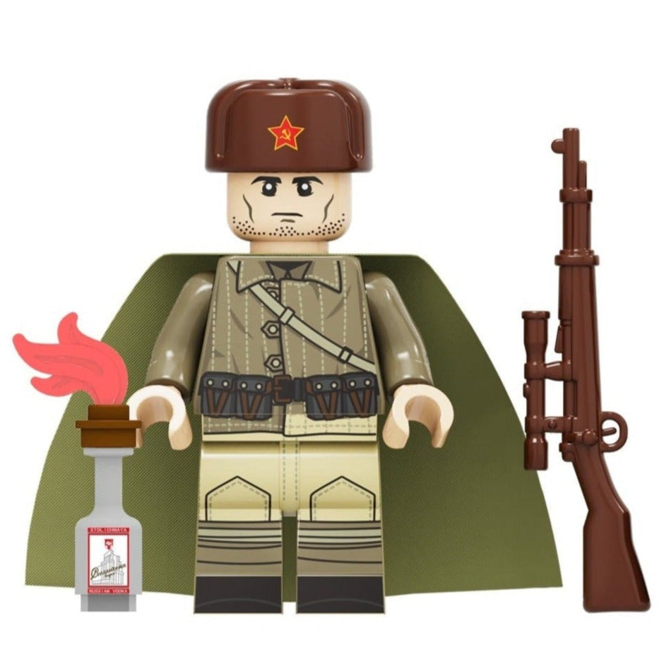 Soviet Military Soldier Custom Minifigure – Minifigure Bricks