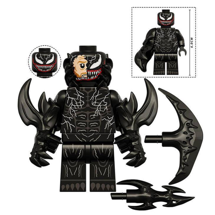 Venom Custom Marvel Superhero Minifigure – Minifigure Bricks