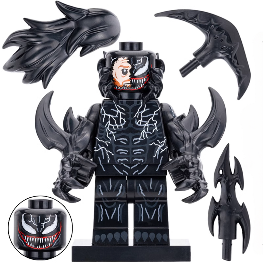 Venom Custom Marvel Superhero Minifigure – Minifigure Bricks