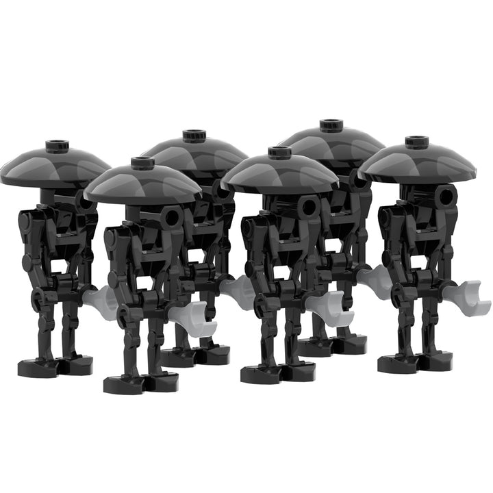 6 x DUM-series Pit Droid (Black) custom Star Wars Minifigure ...