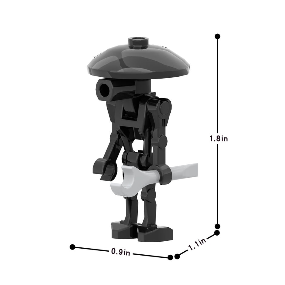 6 x DUM-series Pit Droid (Black) custom Star Wars Minifigure ...