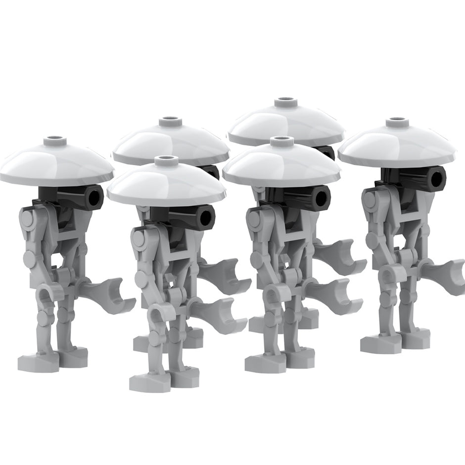 6 x DUM-series Pit Droid (Grey) custom Star Wars Minifigure ...