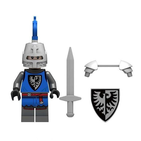 Black Falcon Medieval Knight Custom Soldier Minifigure – Minifigure Bricks