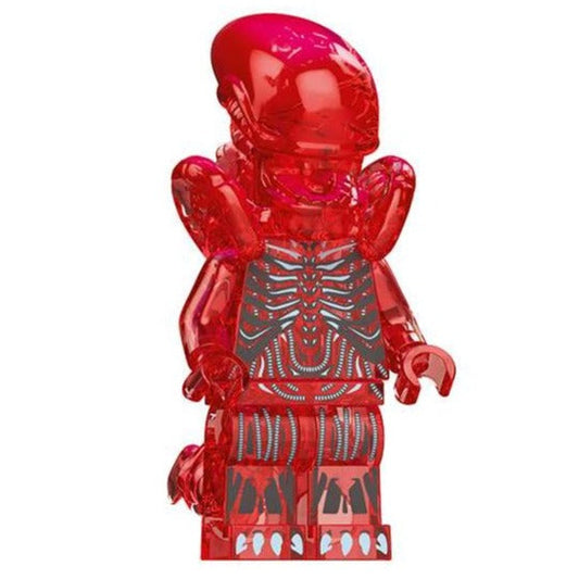 Aliens Transparent Red Xenomorph Minifigure – Minifigure Bricks