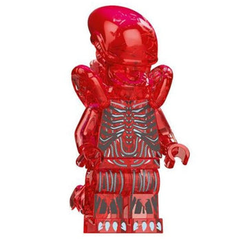 Aliens Transparent Red Xenomorph Minifigure – Minifigure Bricks