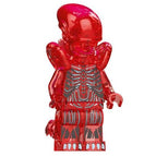 Aliens Transparent Red Xenomorph Minifigure – Minifigure Bricks