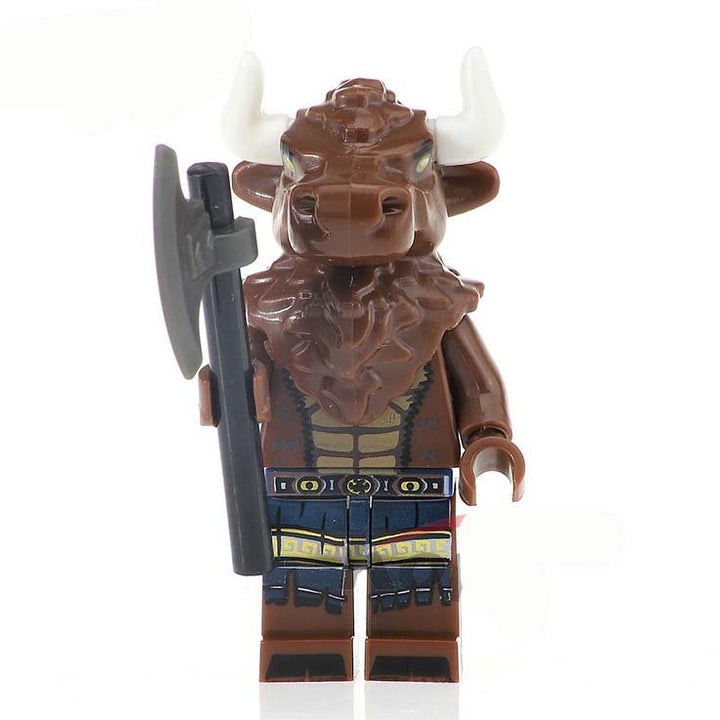 Minotaur Custom Creature Minifigure – Minifigure Bricks