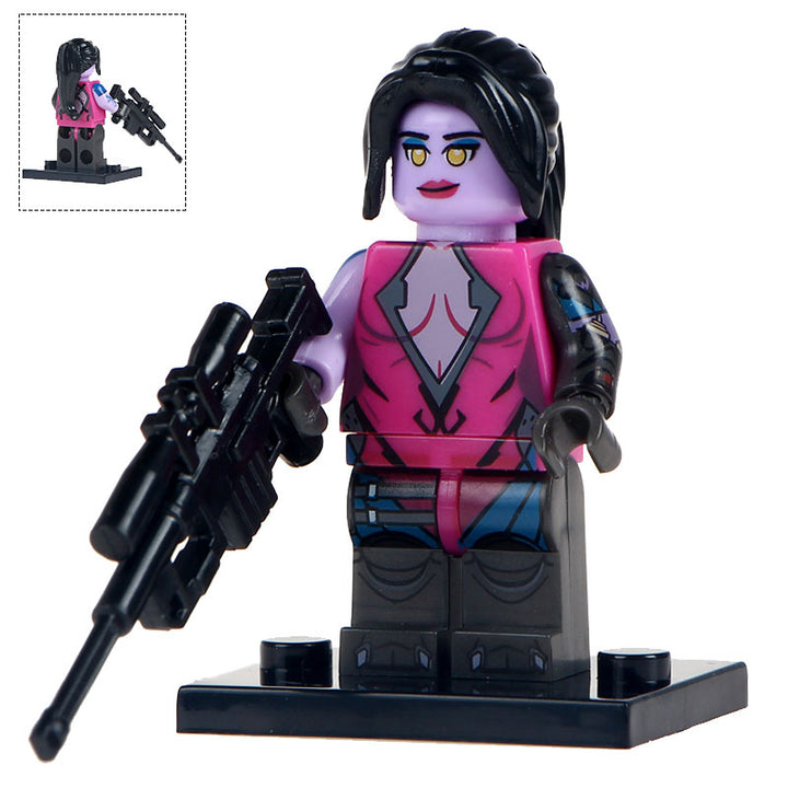 Widowmaker from Overwatch Custom Minifigure – Minifigure Bricks