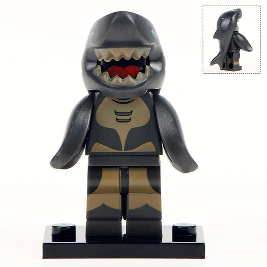 Shark Guy Custom Collectable Series Minifigure – Minifigure Bricks