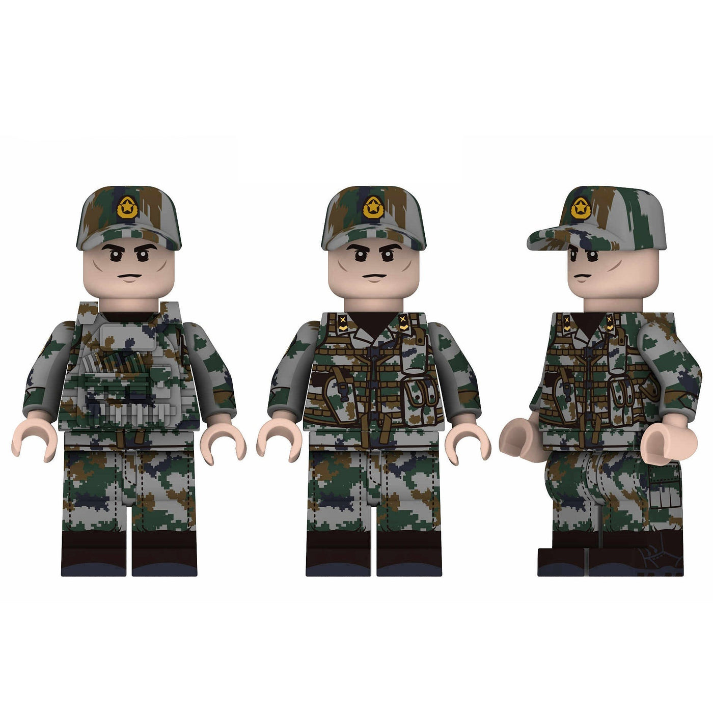 Chinese Modern Soldier Custom Minifigure – Minifigure Bricks