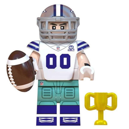 Dallas Cowboys American Football Player Minifigure – Minifigure Bricks