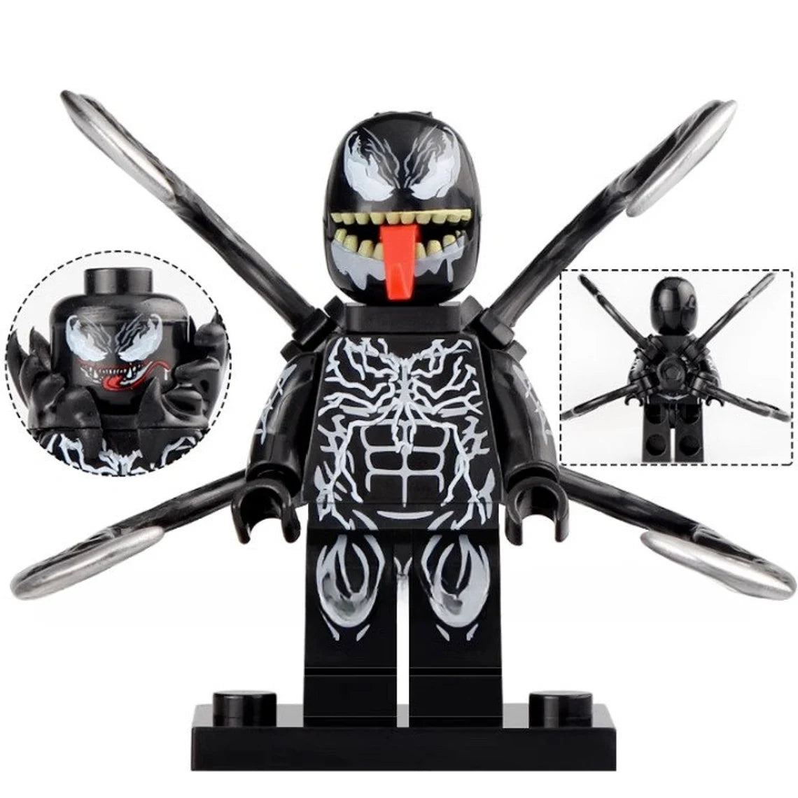 Venom Custom Marvel Superhero Minifigure – Minifigure Bricks