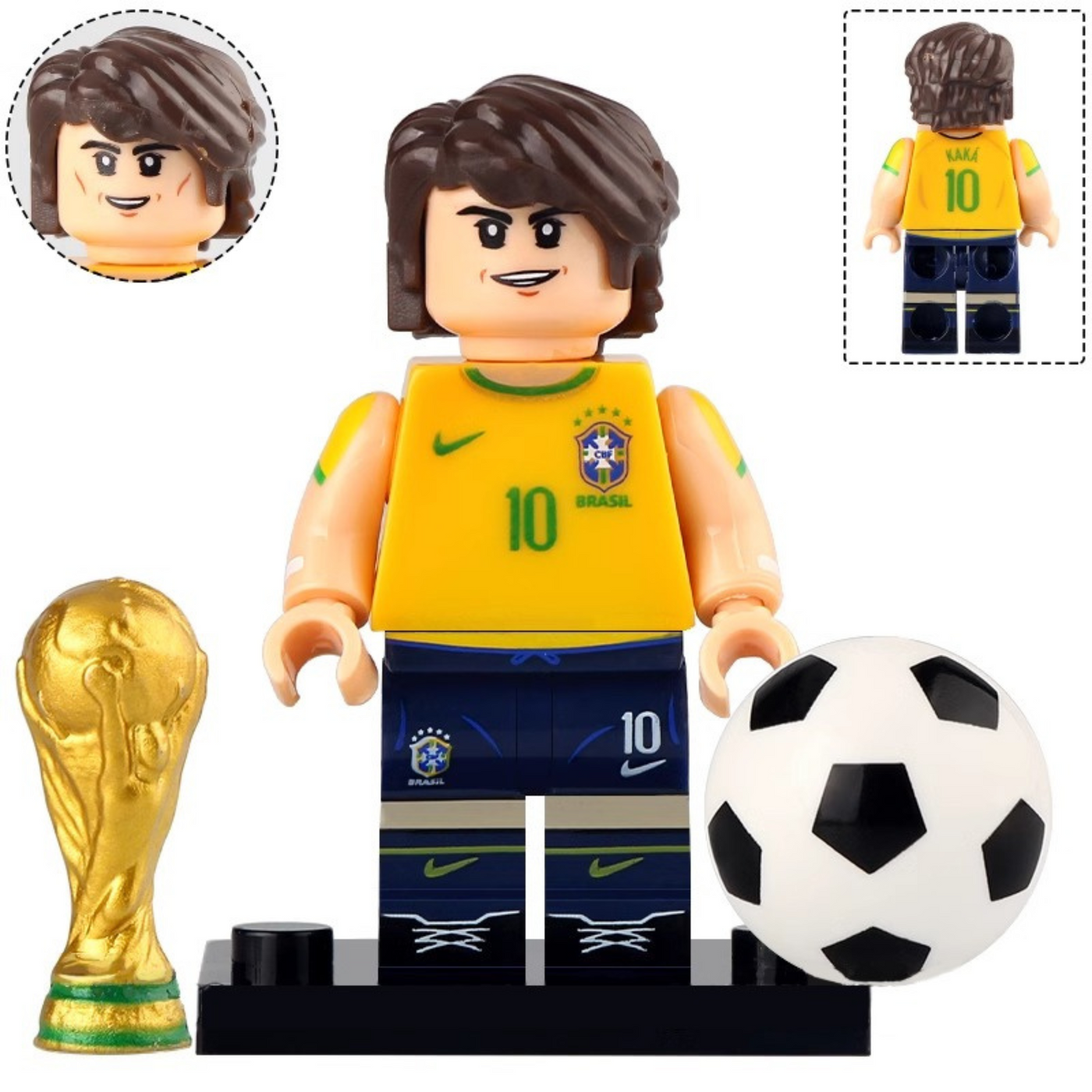 Kaká Custom Brazil Football Legend Minifigure – Minifigure Bricks