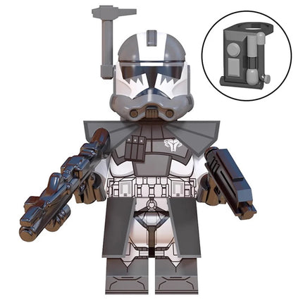 Wolfpack Clone Trooper Captain custom Star Wars Minifigure – Minifigure ...