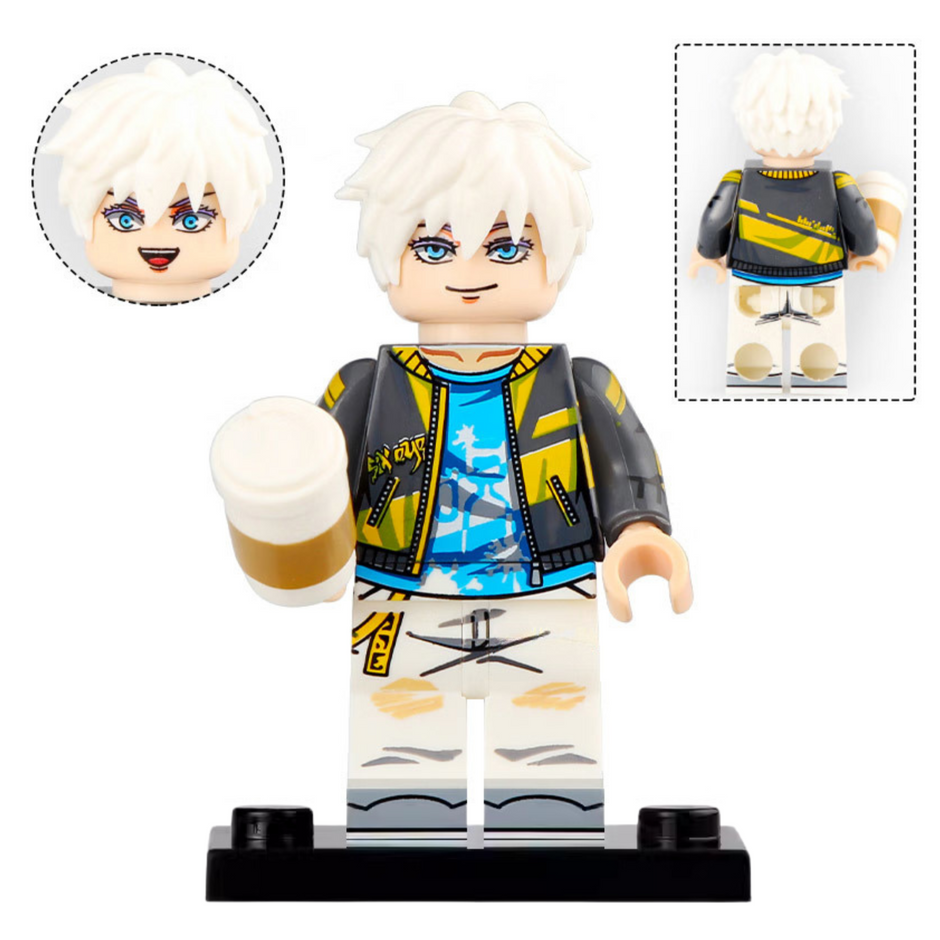 Satoru Gojo from Jujutsu Kaisen Custom Anime Minifigure – Minifigure Bricks