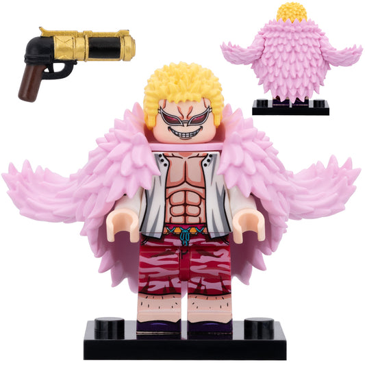 Donquixote Doflamingo Custom One Piece Anime Minifigure – Minifigure Bricks