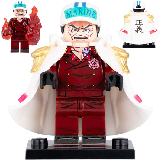 Akainu Custom One Piece Anime Minifigure – Minifigure Bricks