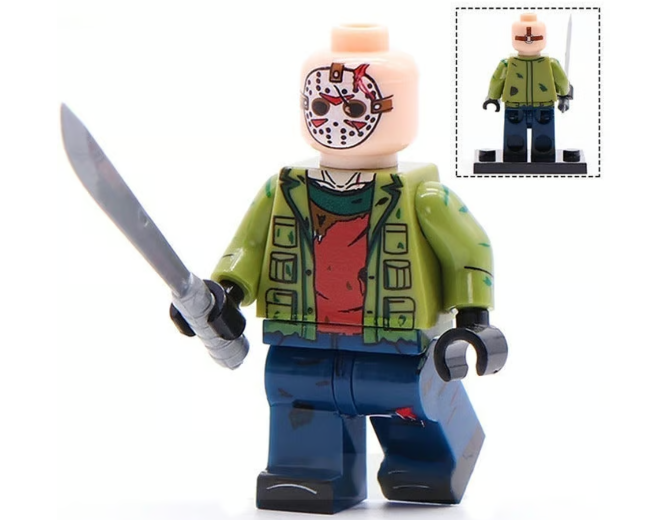 Jason Voorhees Custom Horror Minifigure – Minifigure Bricks