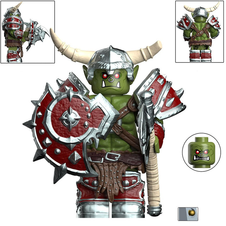Orc Custom World of Warcraft Minifigure – Minifigure Bricks
