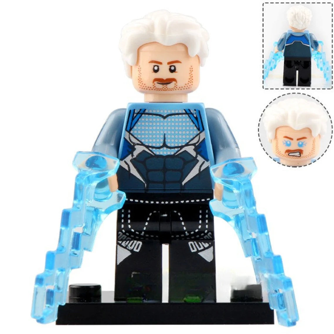 Quicksilver Custom Marvel Superhero Minifigure – Minifigure Bricks