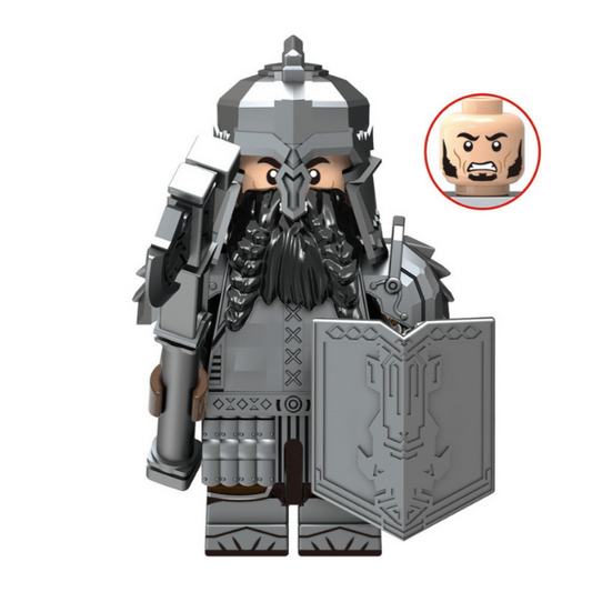 Dwarven Warrior custom Lord of the Rings Minifigure – Minifigure Bricks