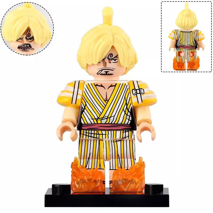 Vinsmoke Sanji Custom One Piece Anime Minifigure – Minifigure Bricks