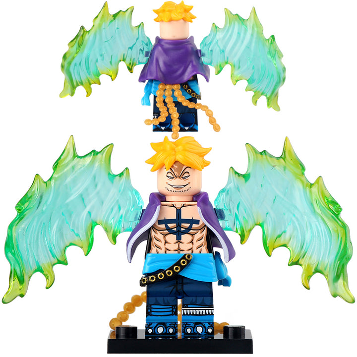 Marco the Phoenix Custom One Piece Anime Minifigure – Minifigure Bricks