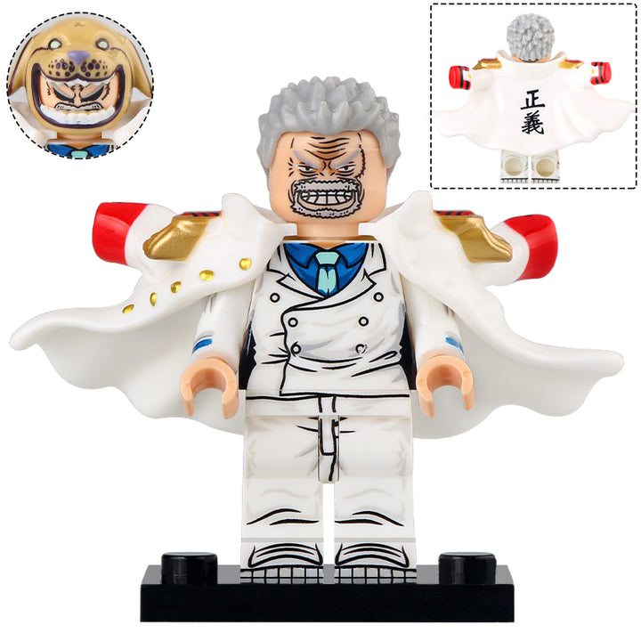 Monkey D. Garp Custom One Piece Anime Minifigure – Minifigure Bricks