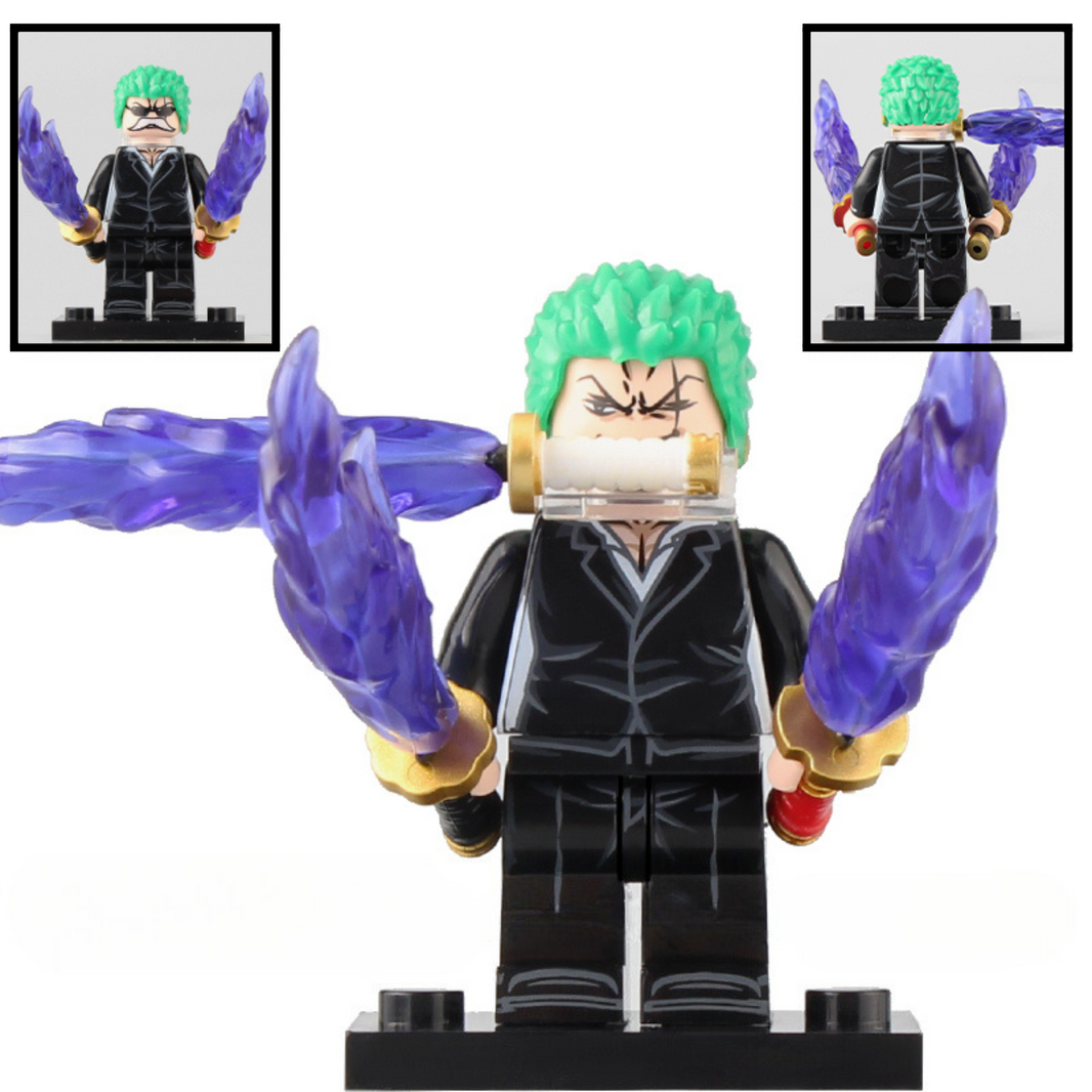 Roronoa Zoro Custom One Piece Anime Minifigure – Minifigure Bricks