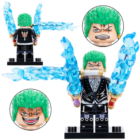 Roronoa Zoro Custom One Piece Anime Minifigure – Minifigure Bricks