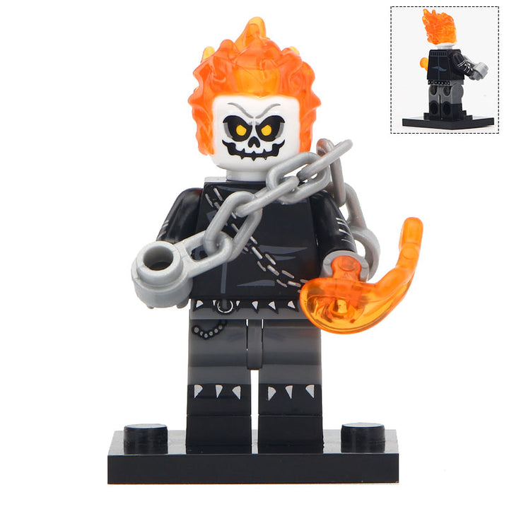 Ghost Rider Custom Marvel Superhero Minifigure – Minifigure Bricks