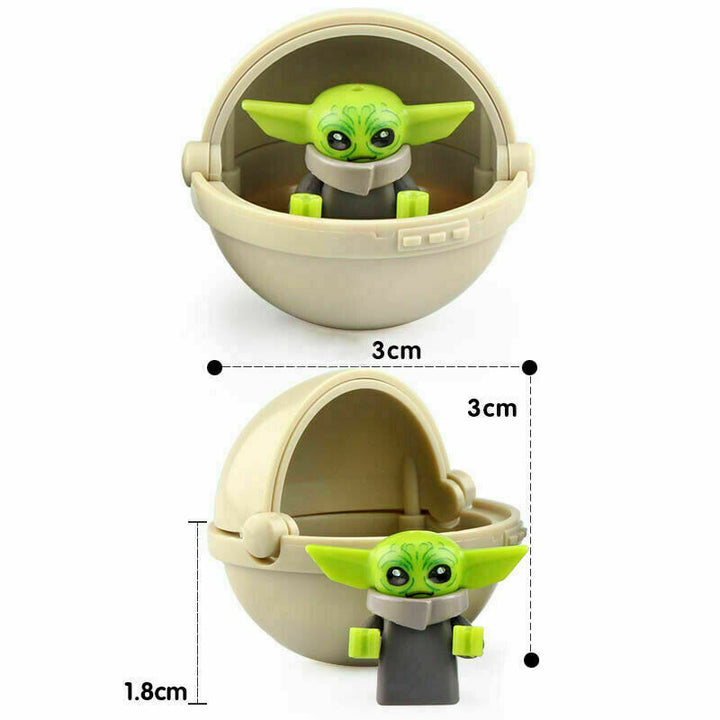 Baby Yoda Grogu with Hovering Pram custom Star Wars Minifigure ...