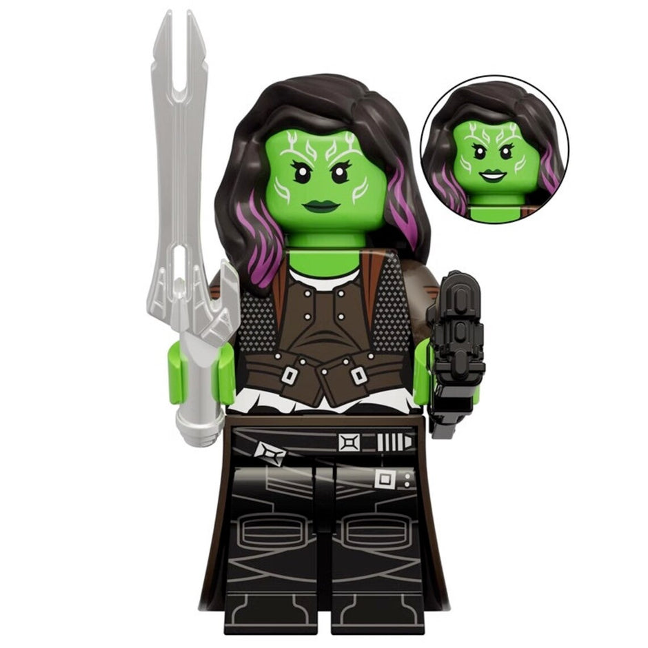 Gamora Custom Marvel Superhero Minifigure Guardians of the Galaxy – Minifigure Bricks