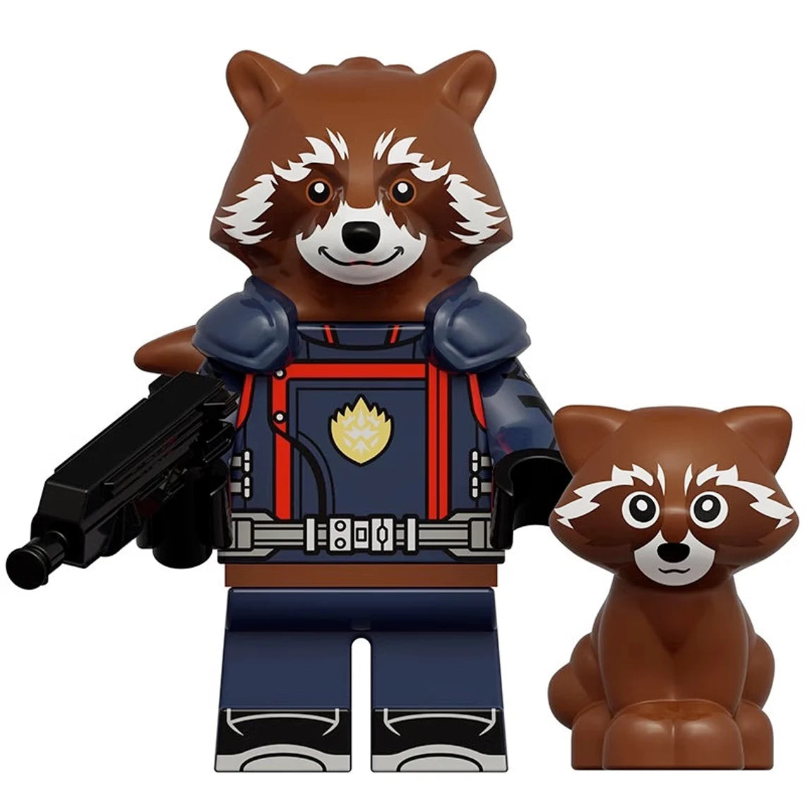 Rocket Raccoon Custom Marvel Superhero Minifigure Guardians of the Gal ...