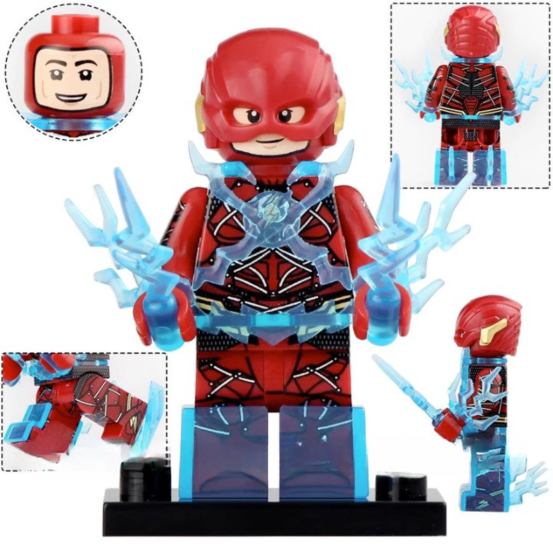 Flash Custom DC Comics Superhero Minifigure – Minifigure Bricks