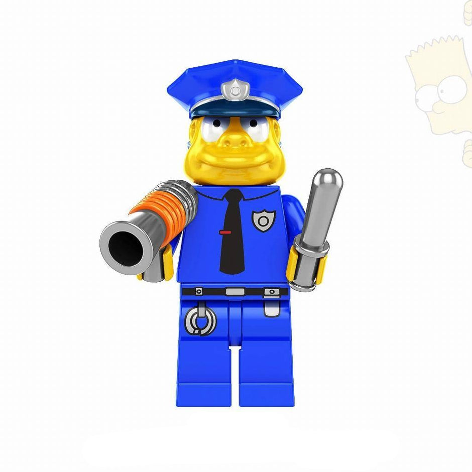 Chief Wiggum Custom The Simpsons Minifigure – Minifigure Bricks