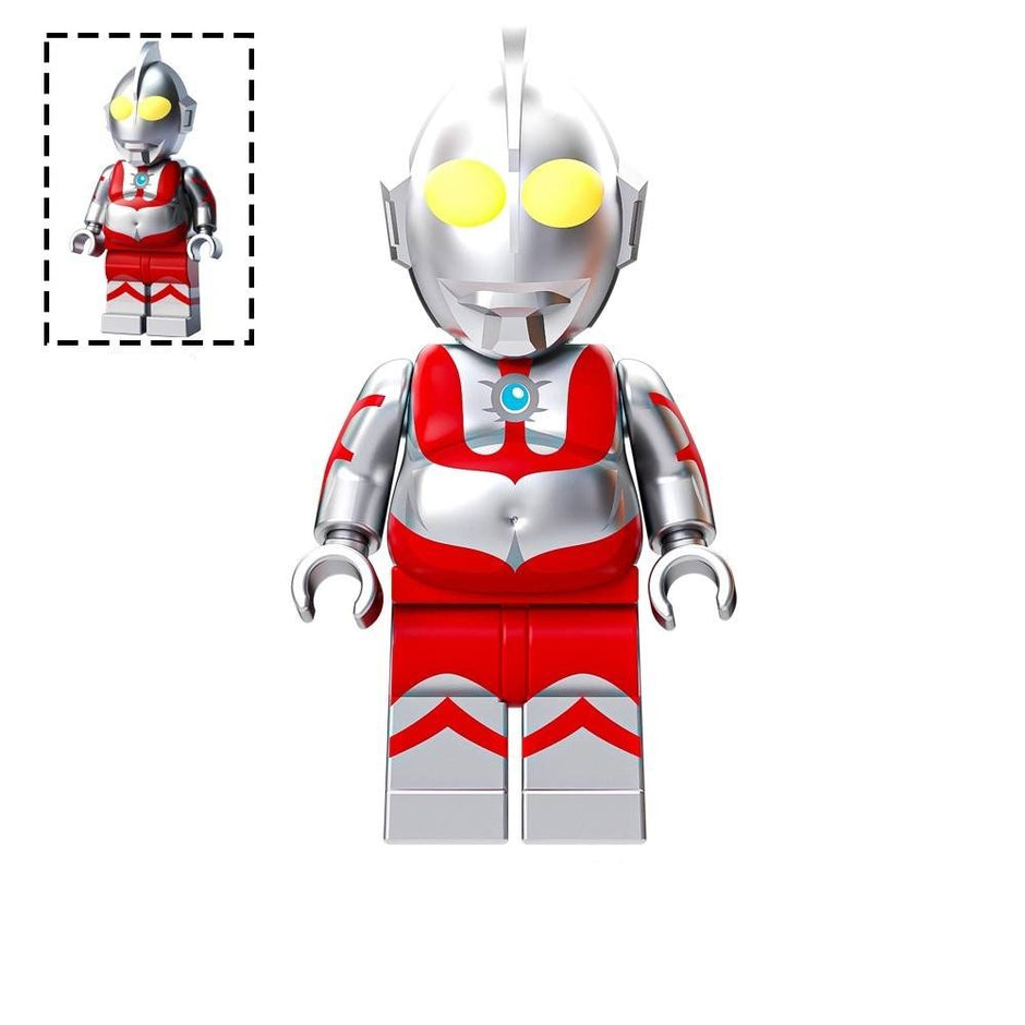 Fat Ultraman Custom Japanese Tokusatsu Icon Minifigure – Minifigure Bricks
