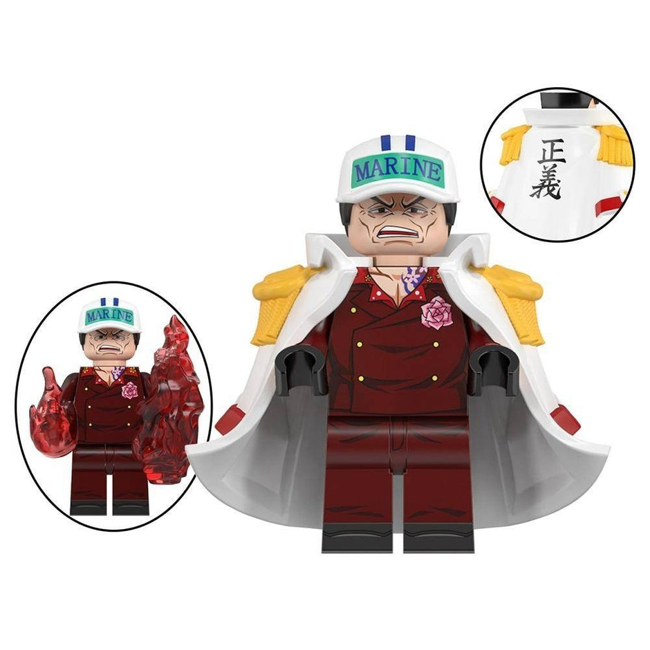 Akainu Custom One Piece Anime Minifigure – Minifigure Bricks