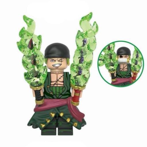 Roronoa Zoro Custom One Piece Anime Minifigure – Minifigure Bricks