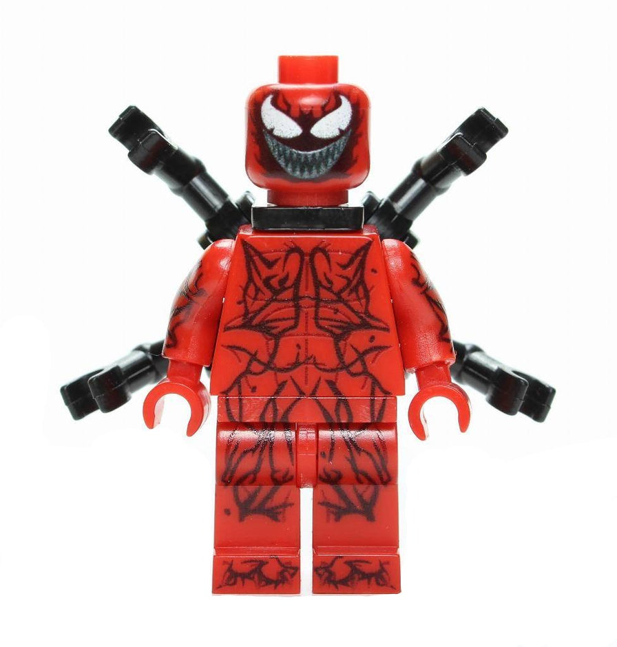 Carnage Custom Marvel Supervillain Minifigure – Minifigure Bricks