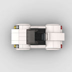 White Convertible Car Custom Car MOC – Minifigure Bricks