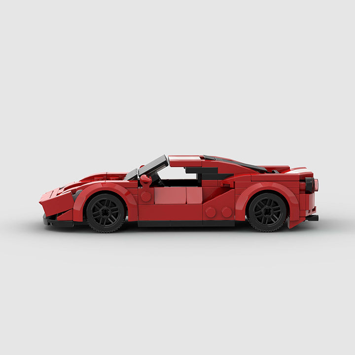 Ferarri 488 Pista Custom Car MOC – Minifigure Bricks